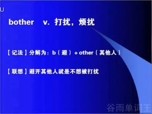 用分割法学习英语单词视频教程随手记单词bother