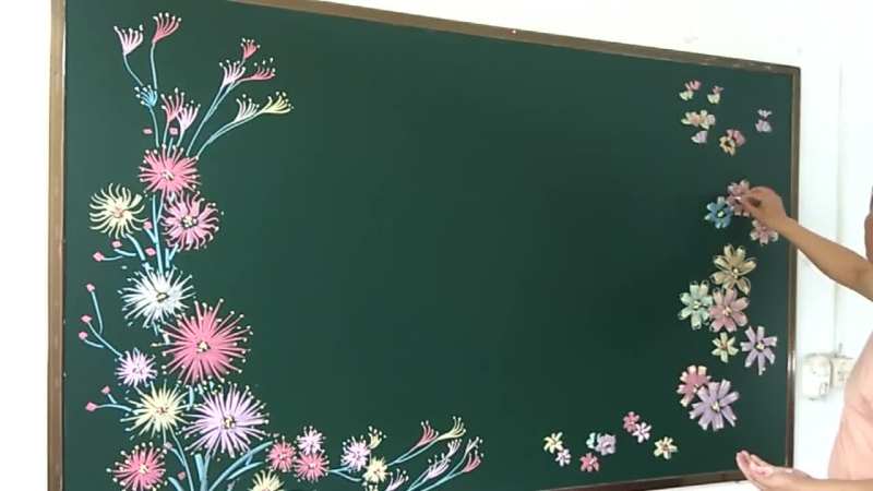 老师画一个即简单有漂亮的万用黑板报,家长会、开学季都行