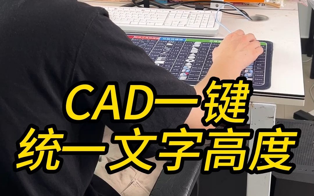 CAD统一文字高度