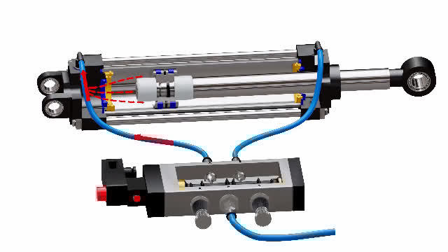 气缸是如何工作的，三维动画展示内部结构及原理，又长见识了