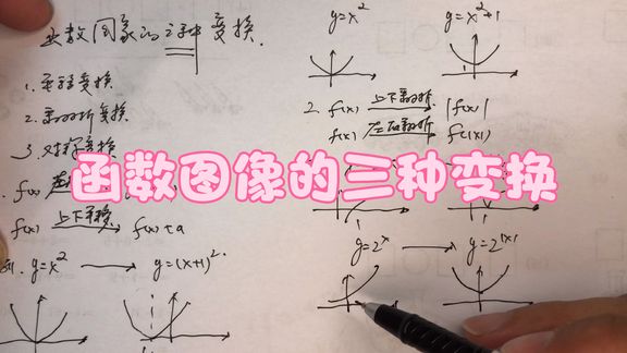 高中数学 函数图像的三种变换