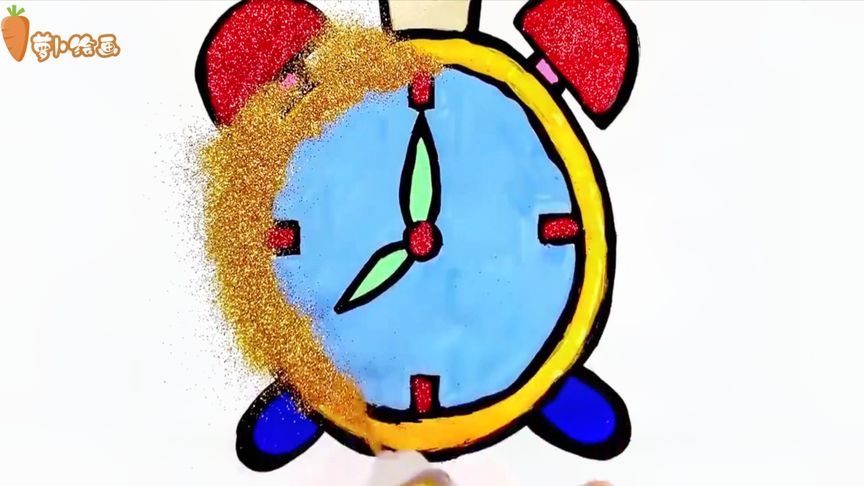 让宝贝边画画边学习时钟!《时钟绘图和着色》寓教于乐的一堂课!