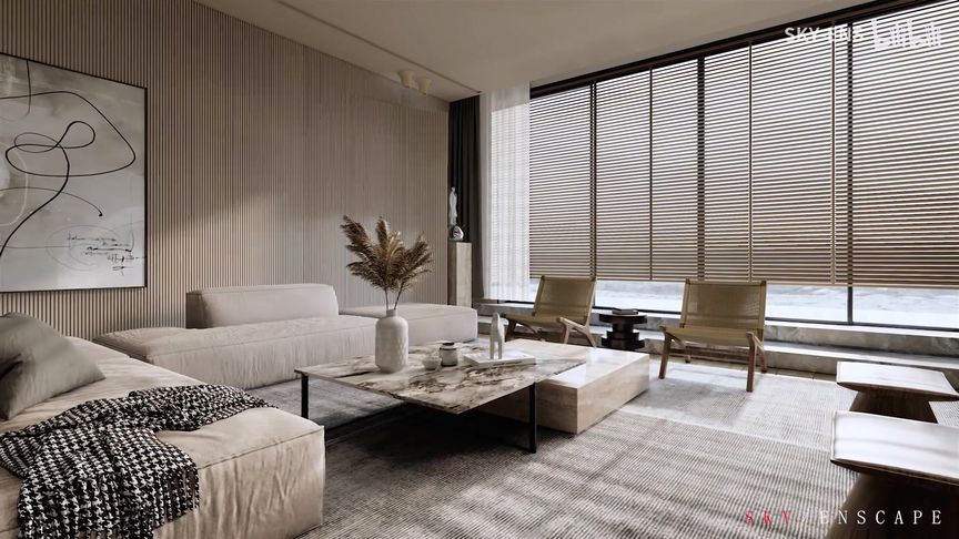 #动画参考#建筑动画#室内漫游 @简担点视觉设计