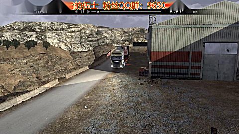 斯堪尼亚重卡模拟-蜿蜒山路运送挖掘机下山