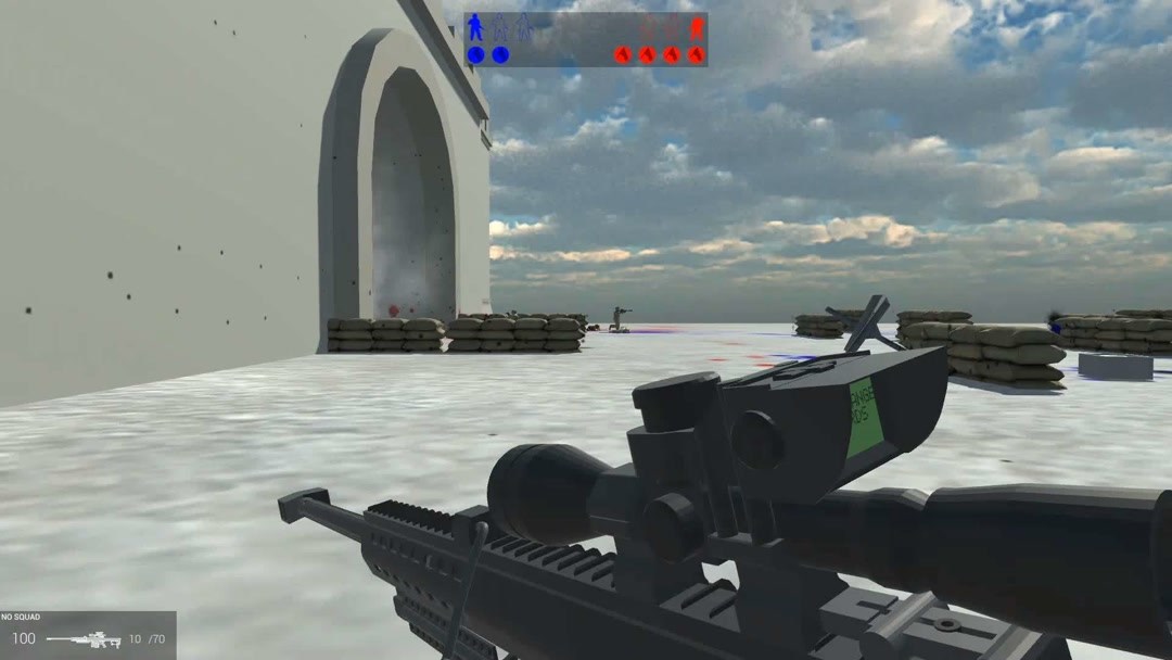 战地模拟器04:爆炸巴雷特,绿光HK416最后用加特林收场