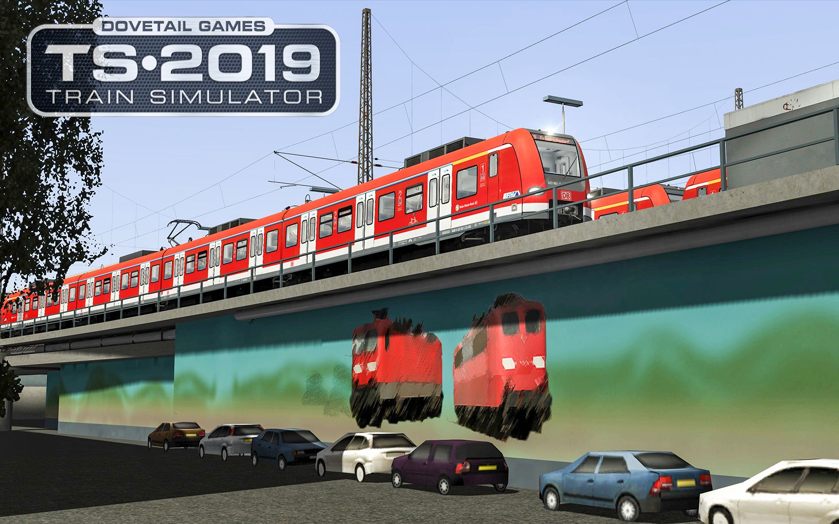 火车模拟2019-法兰克福轻轨 #2:来到地上段 途径法兰克福西火车站 | ...