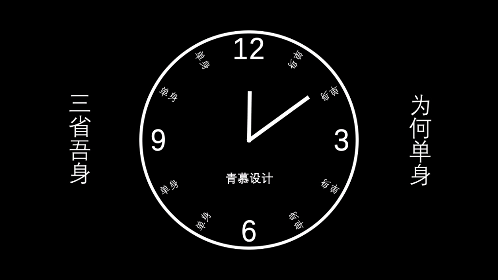 【AE制作】单身时钟,大家都单身多久了?