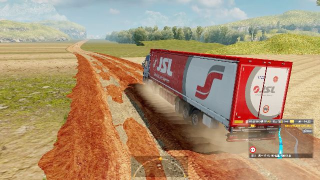 欧卡模拟2:巴基斯坦极限烂路,重卡都要颠散架了