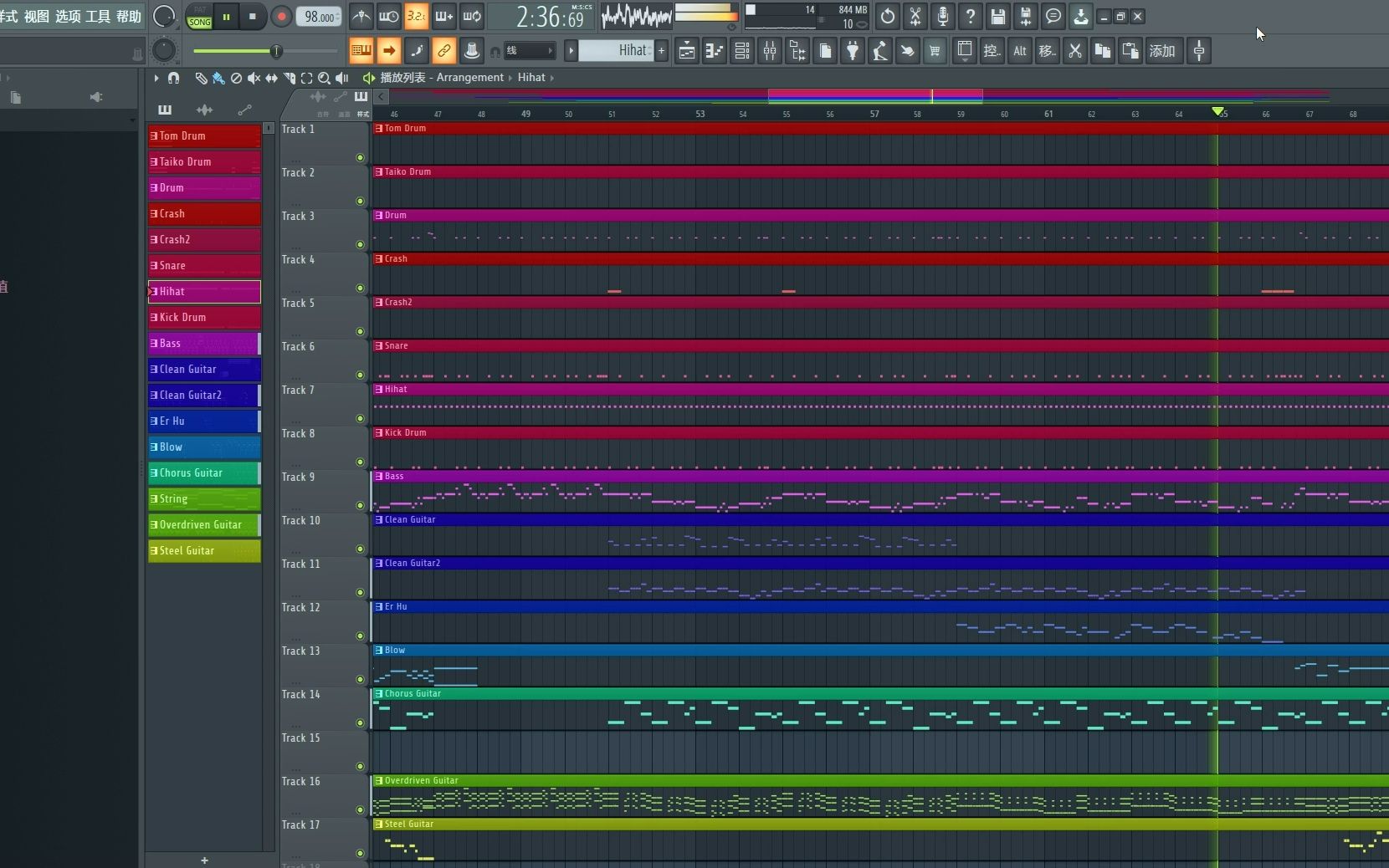 周杰伦-霍元甲FL扒谱工程(附工程下载)