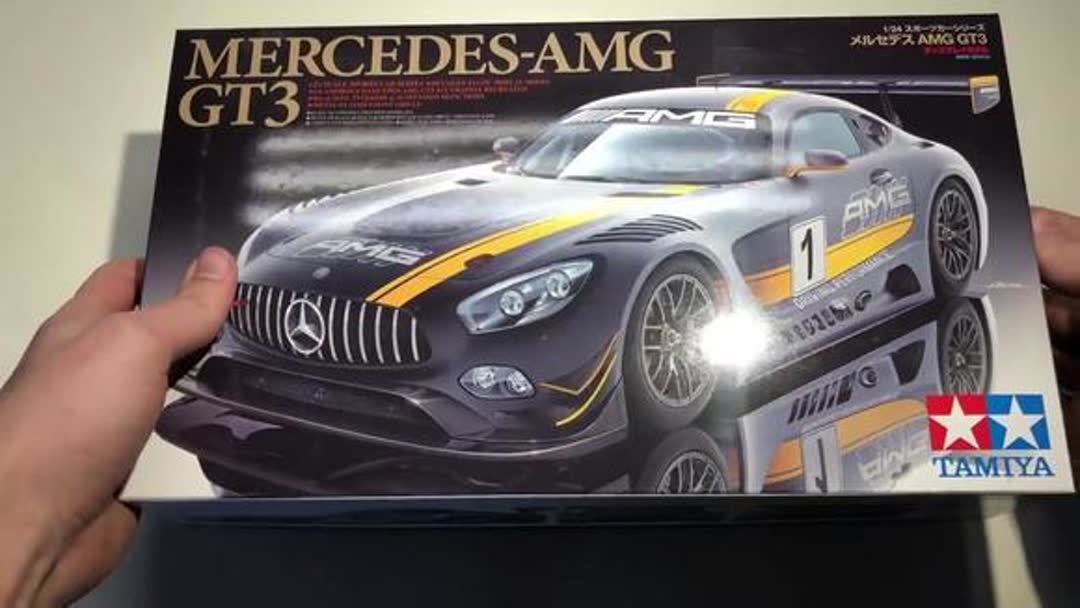 开箱 田宫模型 Mercedes AMG-GT3