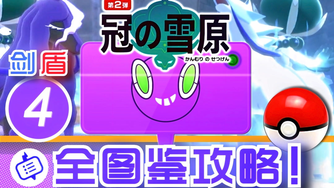 【冠之雪原】剑盾全图鉴收集攻略第4弹！《宝可梦剑盾》Switch