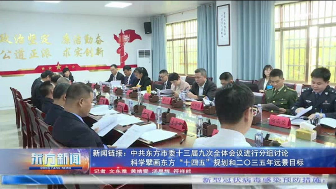 中共东方市委十三届九次全体会议进行分组讨论