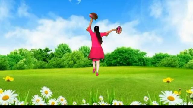 欢快时尚花球舞《中华全家福》背面