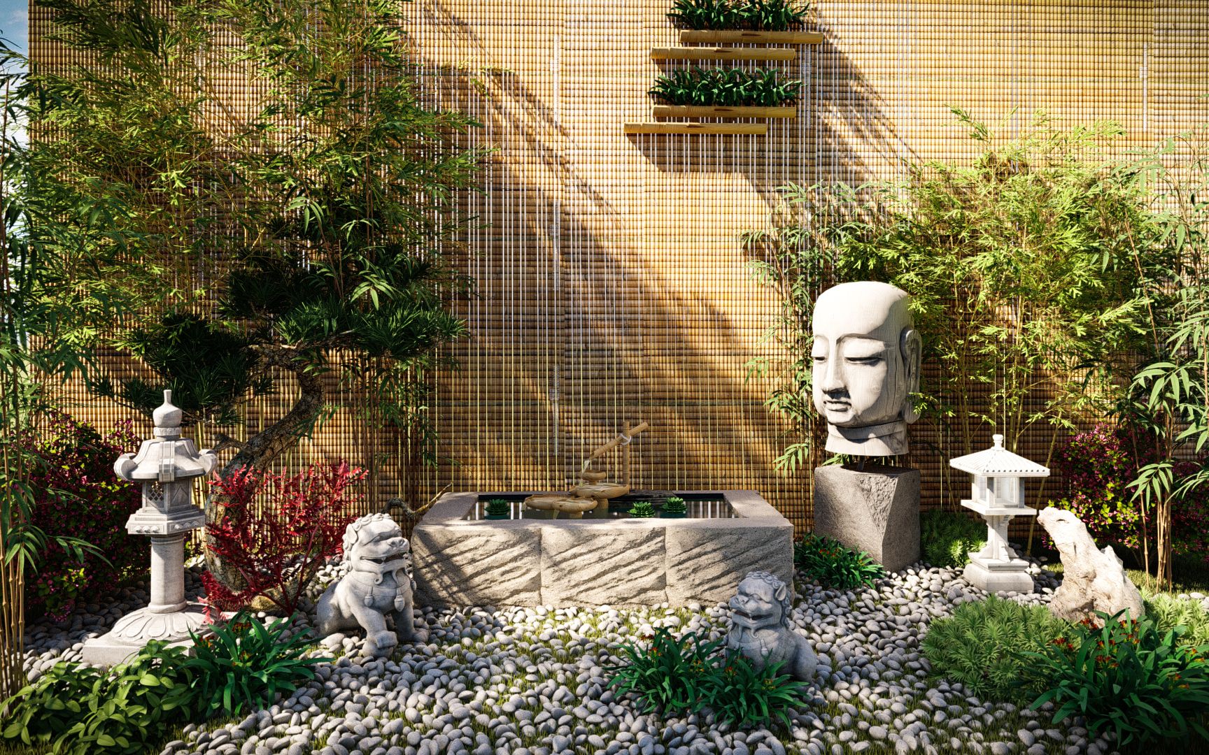 Lumion10 9通用精品模型库 新中式配景模型配件,中式配景手到擒来。