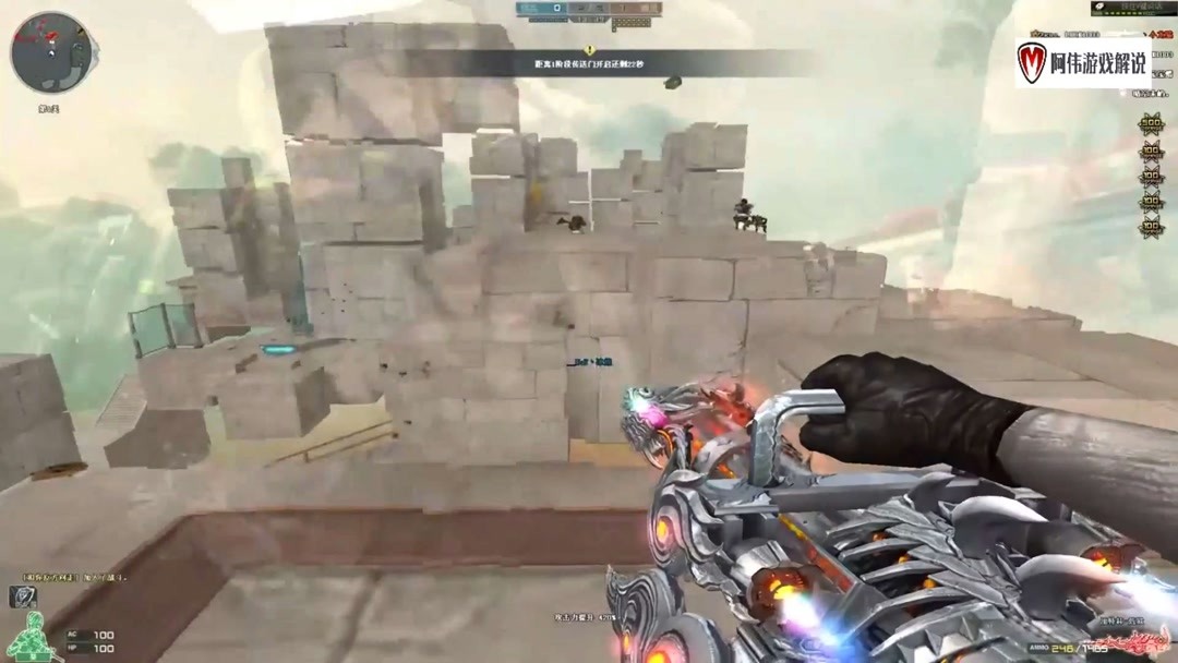 穿越火线:生化追击模式加特林守点就是这么无敌?