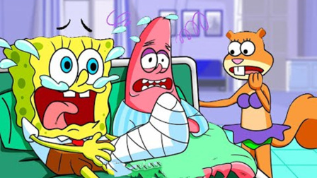 海绵宝宝:海绵宝宝受伤了 派大星害怕啥?