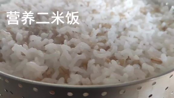 凉拌绿豆芽,燕麦胚芽米二米饭