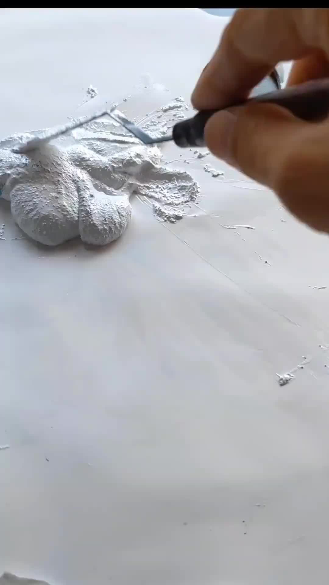 你哪有什么必杀技,不过是仗着我喜欢你#画画 #艺术 #肌理画