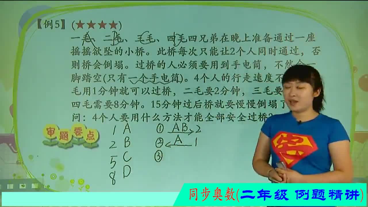 二年级奥数 第18讲[例5-合理安排时间]小学奥数 数学提高 小升初培训 ...