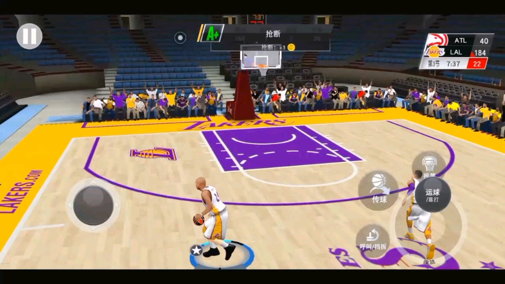 NBA2K20手游原声 24号曼巴KOBE BRYANT科比布莱恩特三分球投篮...