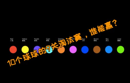 10个小球的淘汰赛,谁能赢?[algodoo]