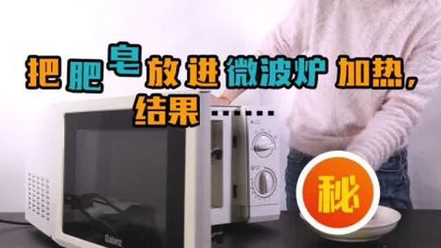 把肥皂放进微波炉加热,结果难以置信,让孩子尖叫的科学实验