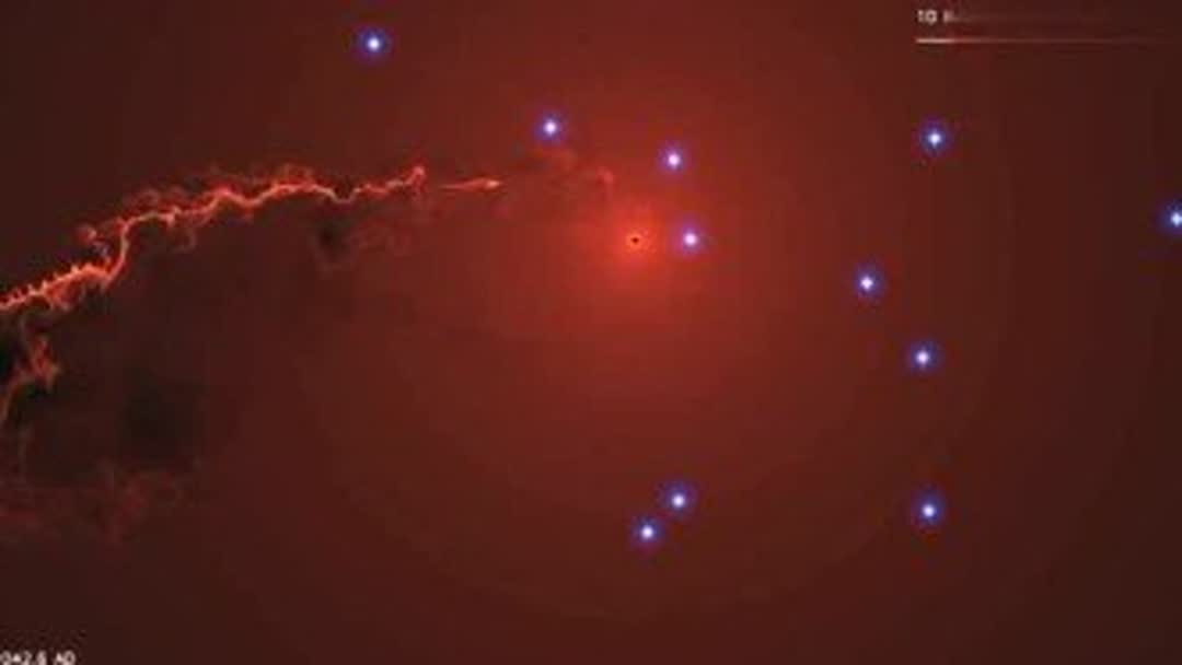 模拟黑洞吞噬一个恒星的所有物质