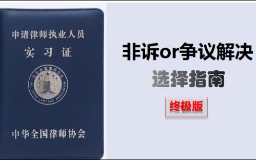 非诉与争议解决选择指南 实习律师方法论