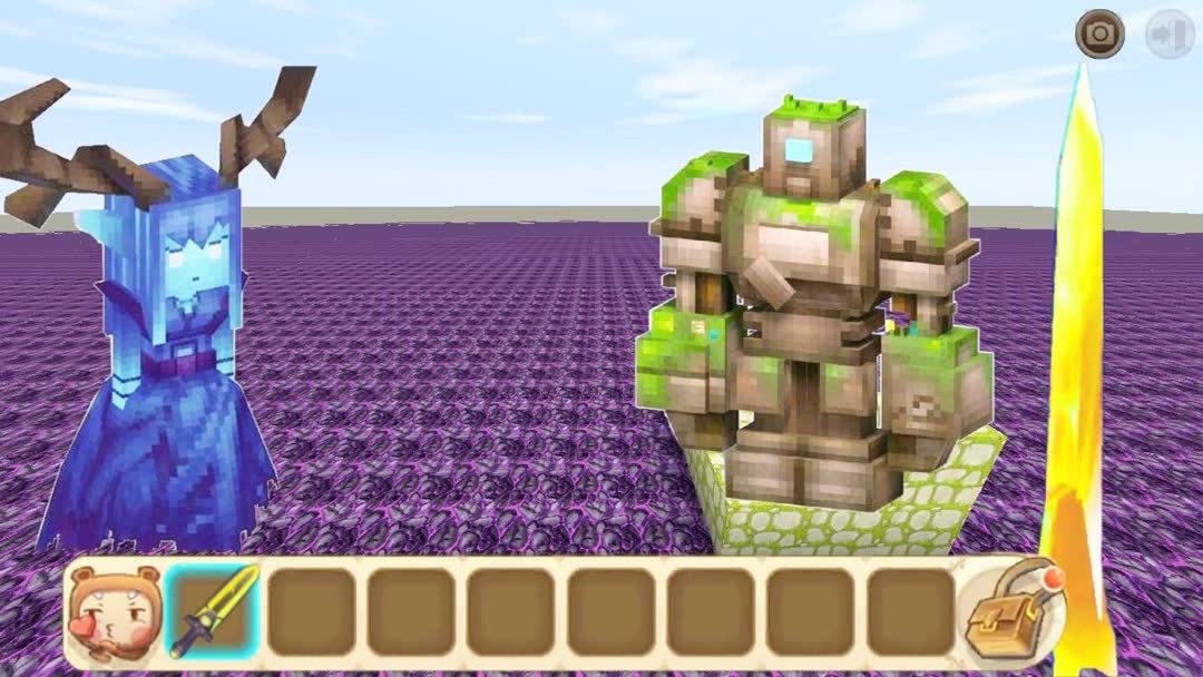 迷你世界:挑战2个“新BOSS”,石巨人和黑龙都弱爆了!