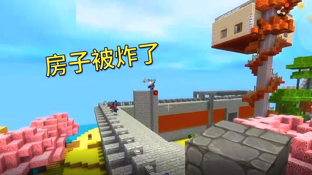 迷你世界荒岛求生11:房子被爆爆蛋炸了,小宇姐认为是萌虎妹干的
