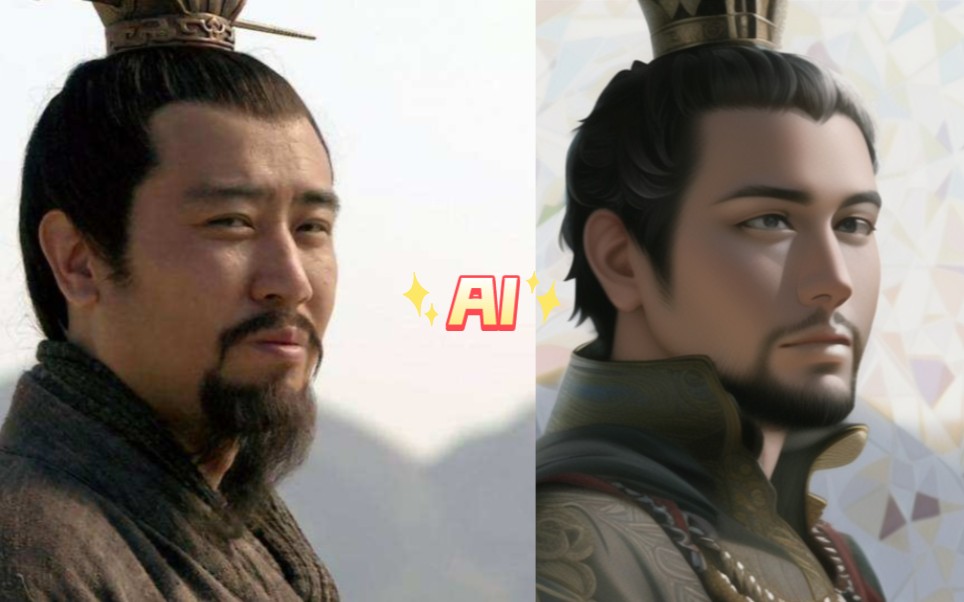 现实生活中的新三国角色漫画(AI生成)2022总裁说漫画