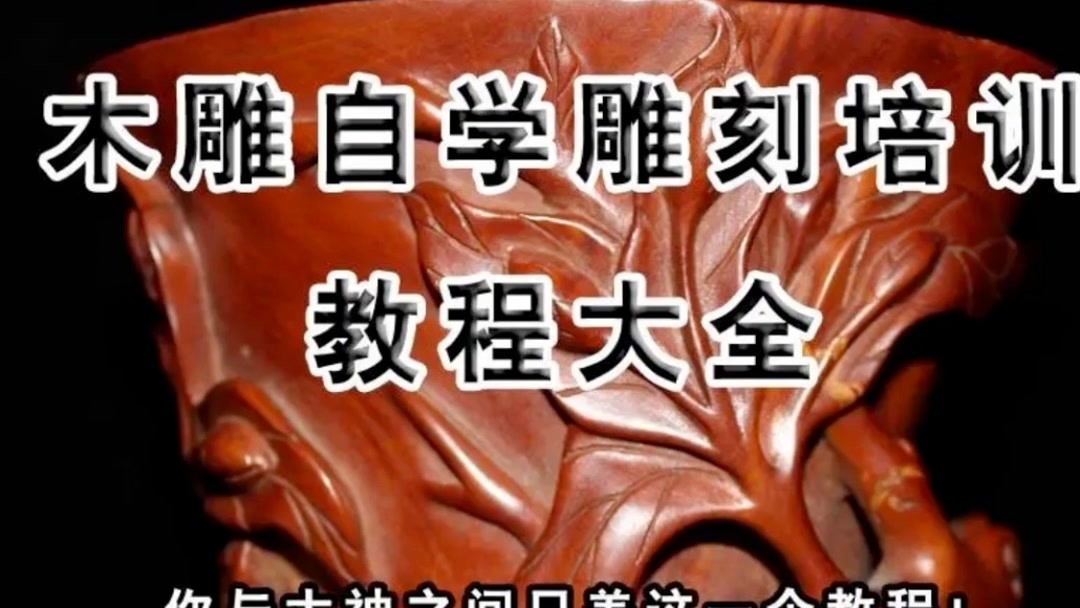 木雕自学雕刻入门教程学习 基础视频教学木雕教程