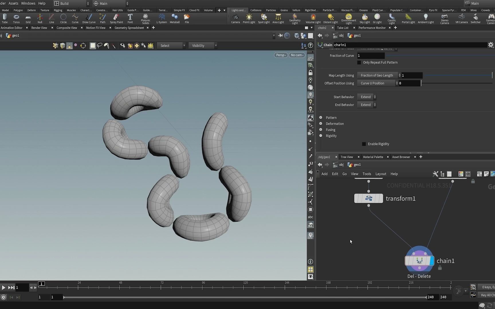 houdini18.5新功能值chain sop学习