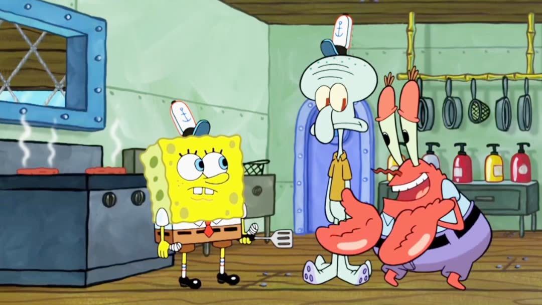 海绵宝宝:宝宝手指受伤了,还要宝宝干活,蟹老板心也太狠了