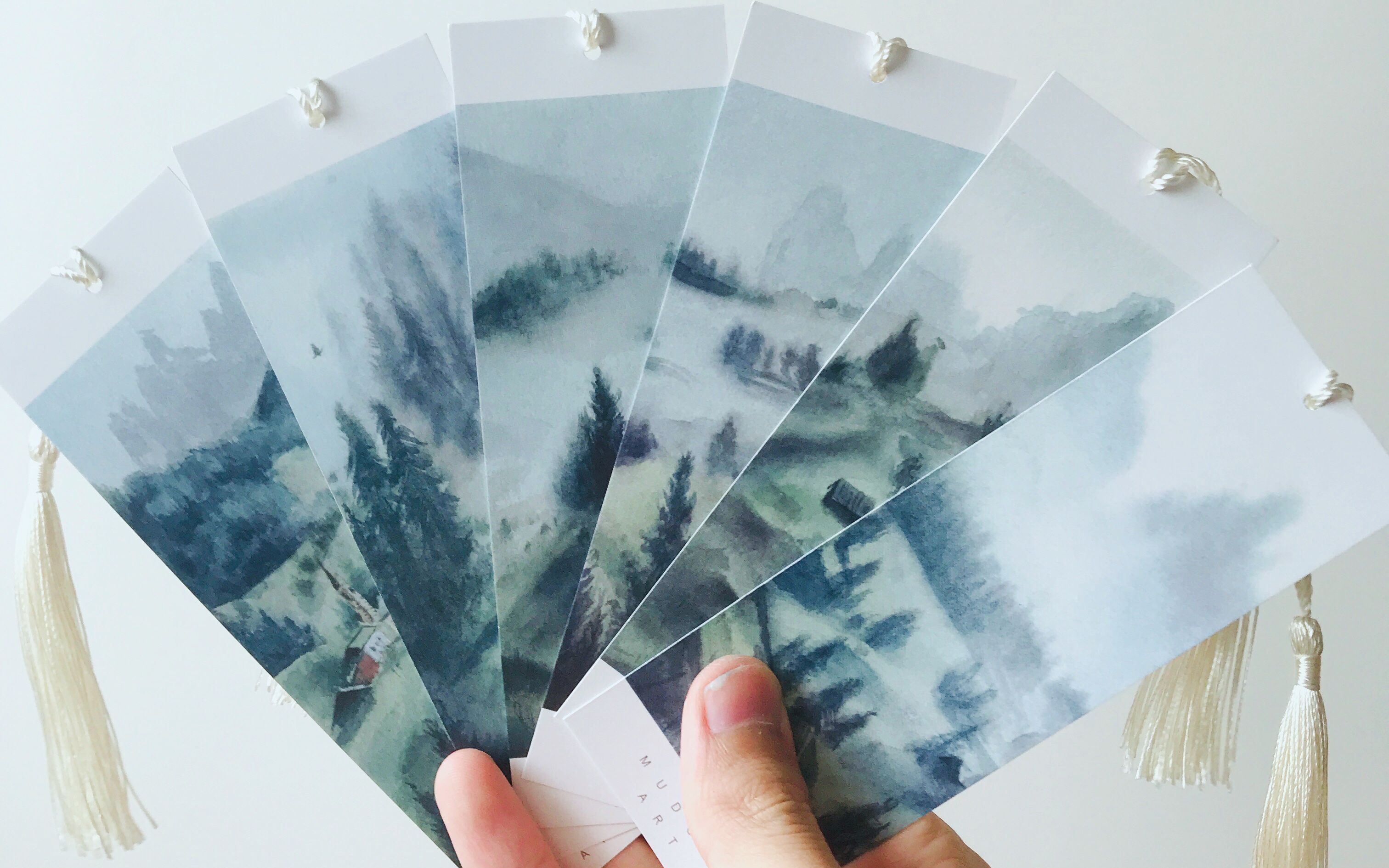 【水彩教程】给初学者的水彩教程:雾气森林