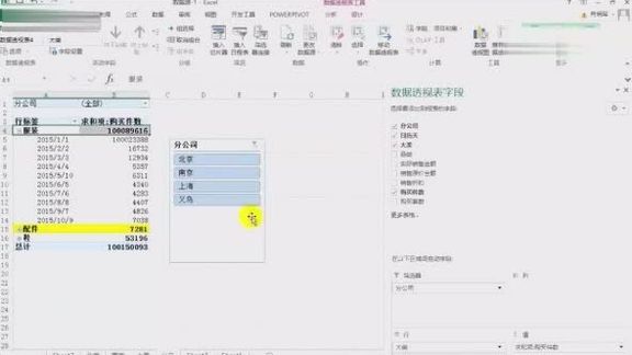 Excel数据透视之分析卡演示