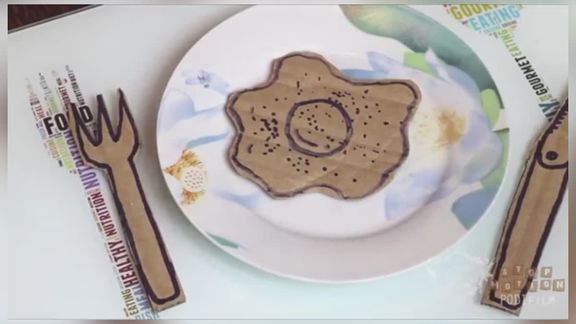 创意纸上定格动画:全程用纸片来做一道西式早餐,趣味满满!