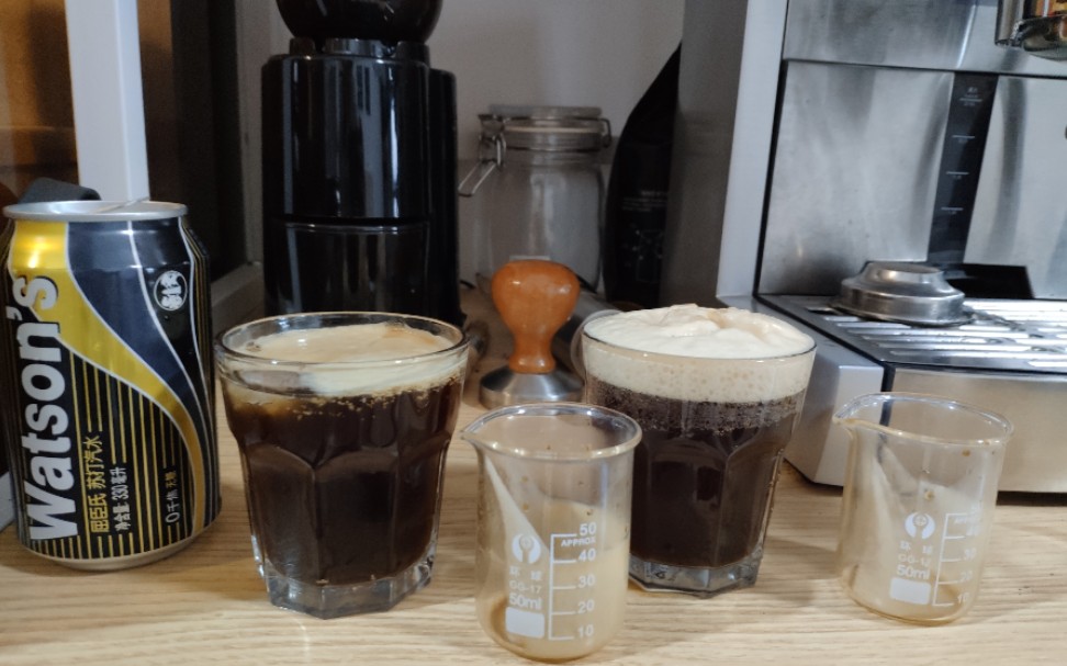 【黑金气泡咖啡】原味苏打水一罐,一份浓缩咖啡