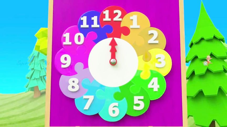 幼儿益智启蒙:通过时钟认识数字