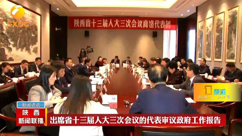 省十三届人大三次会议代表审议政府工作报告,为陕西建言献策