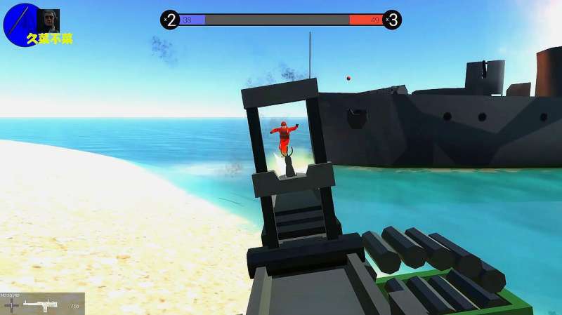 战地模拟器:用发坦克步枪去攻击战舰!试试几发能够把战舰摧毁