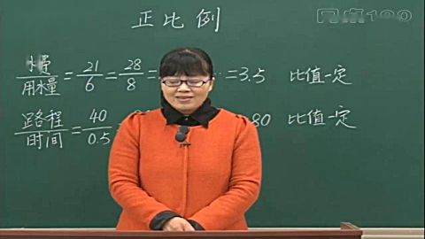 21六年级数学下册第三章《正比例和反比例》正比例