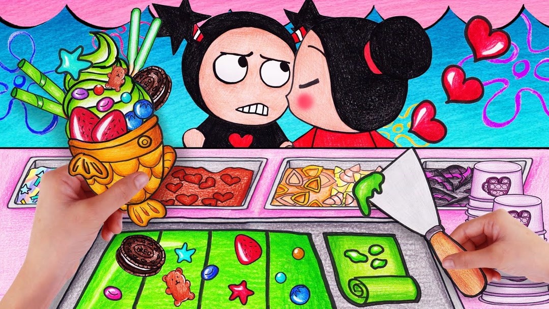 趣味定格动画:清凉一夏,吃美味的冰淇淋!