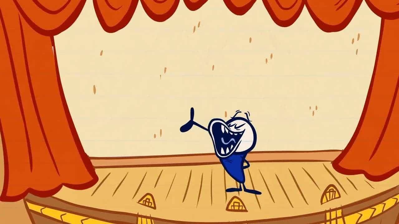 趣味搞笑动画:铅笔友上舞台演讲,太搞笑了