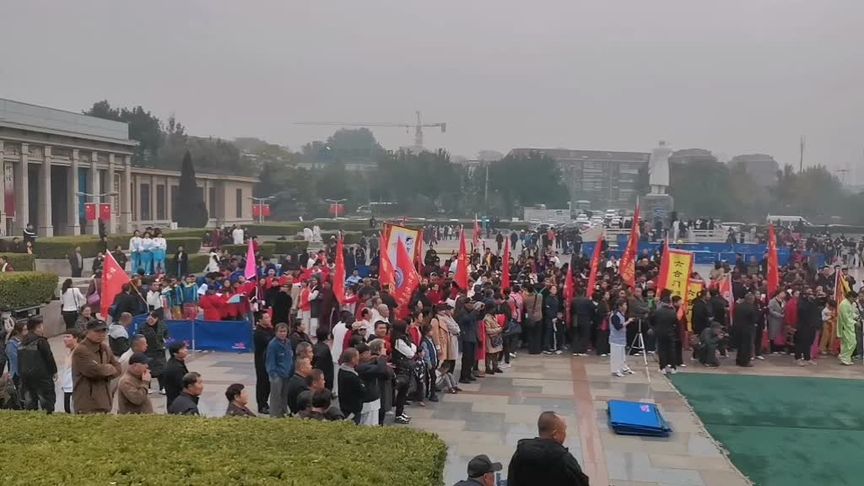 唐山第六届武术节开幕式实况片段