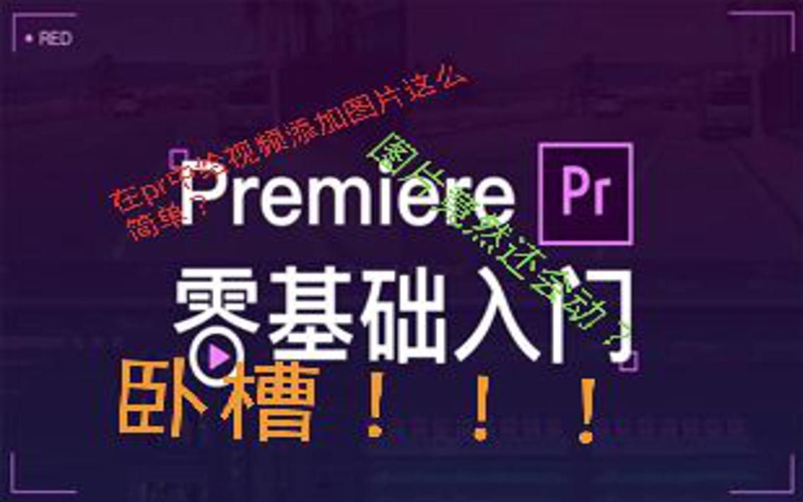 如何用pr给视频添加图片