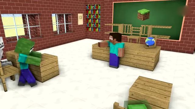 MC怪物学校《我的世界》,怪物们传送到MC世界,在MC中玩MC!