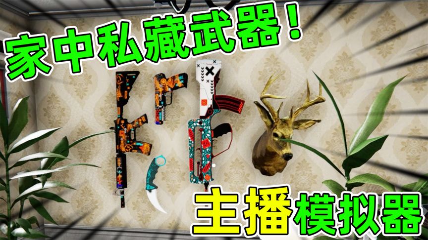 主播模拟器:大主播家中私藏武器!谁敢来偷东西?