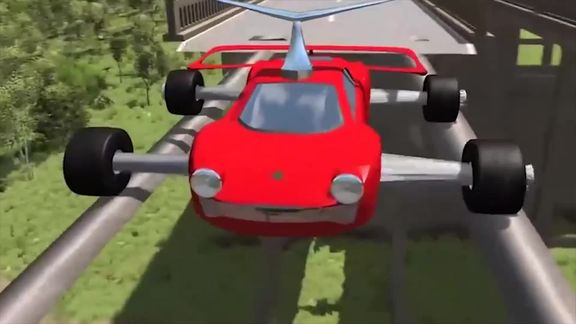 车祸模拟:菜鸟和专业级车手对比水上漂功夫