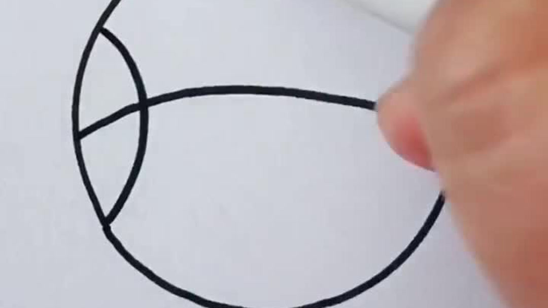 教宝宝画篮球 简笔画